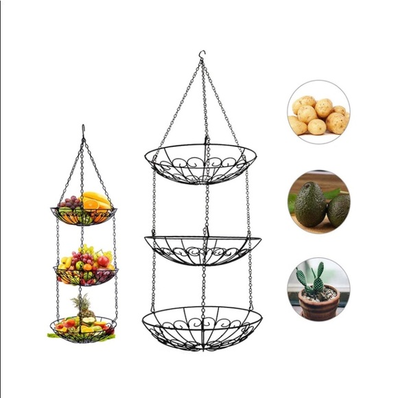 Accessories | 3 Tier Fruit Vegetable Kitchen Storage Basket | Poshmark